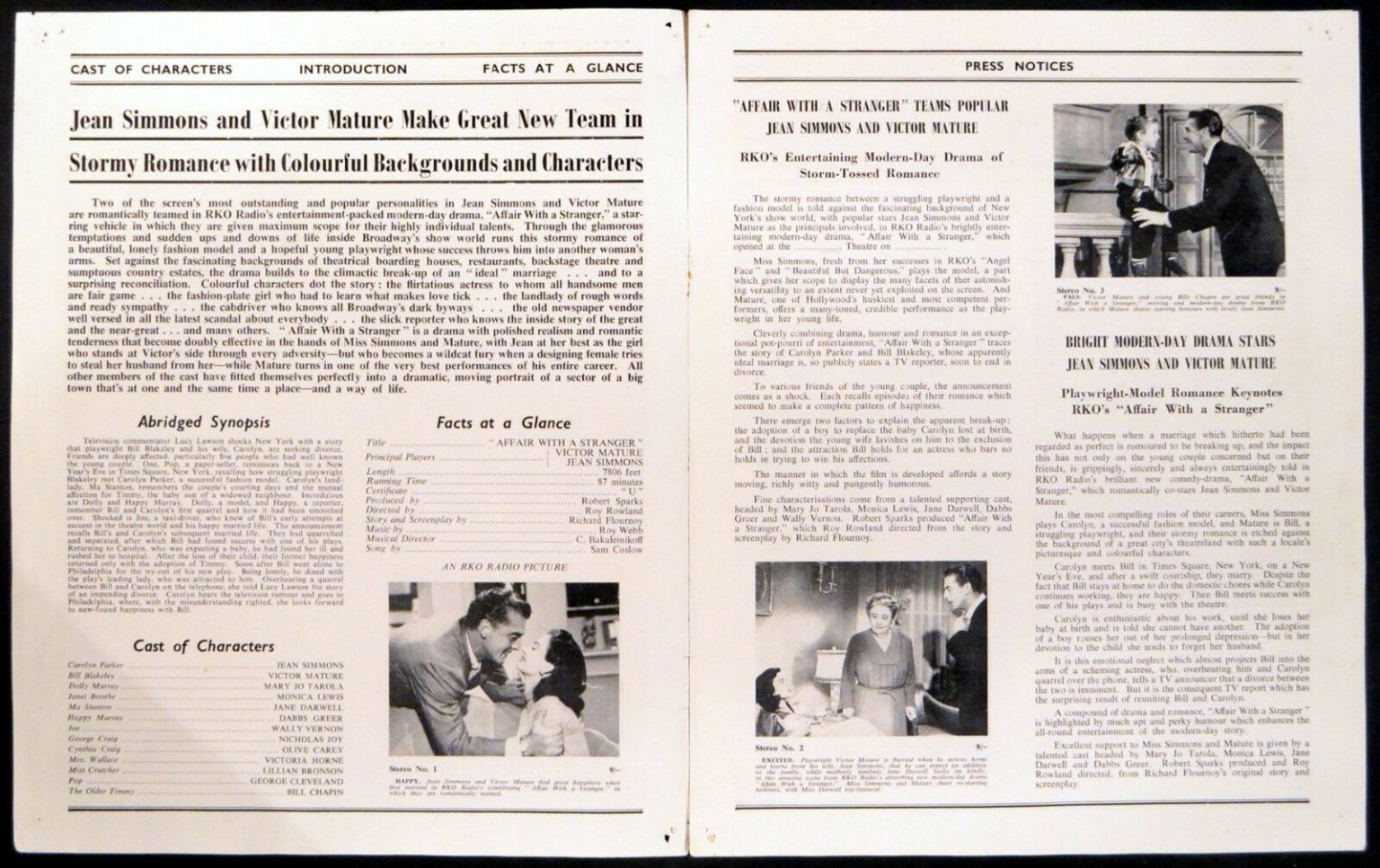 AFFAIR WITH A STRANGER | Rare Film Posters