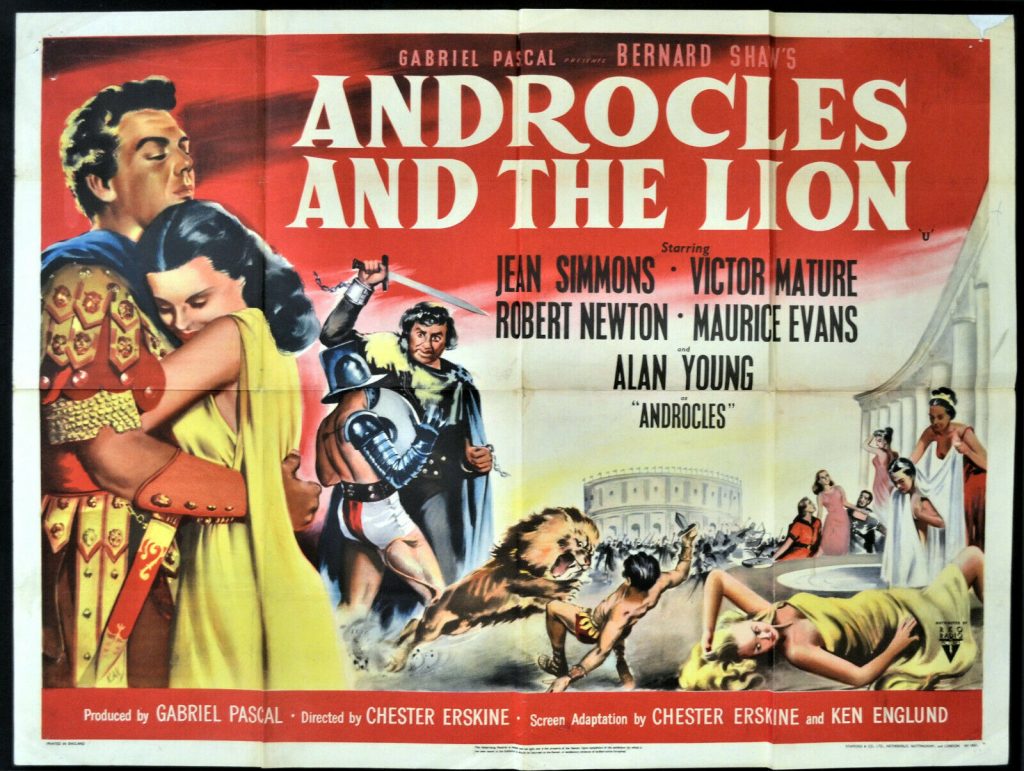ANDROCLES AND THE LION | Rare Film Posters