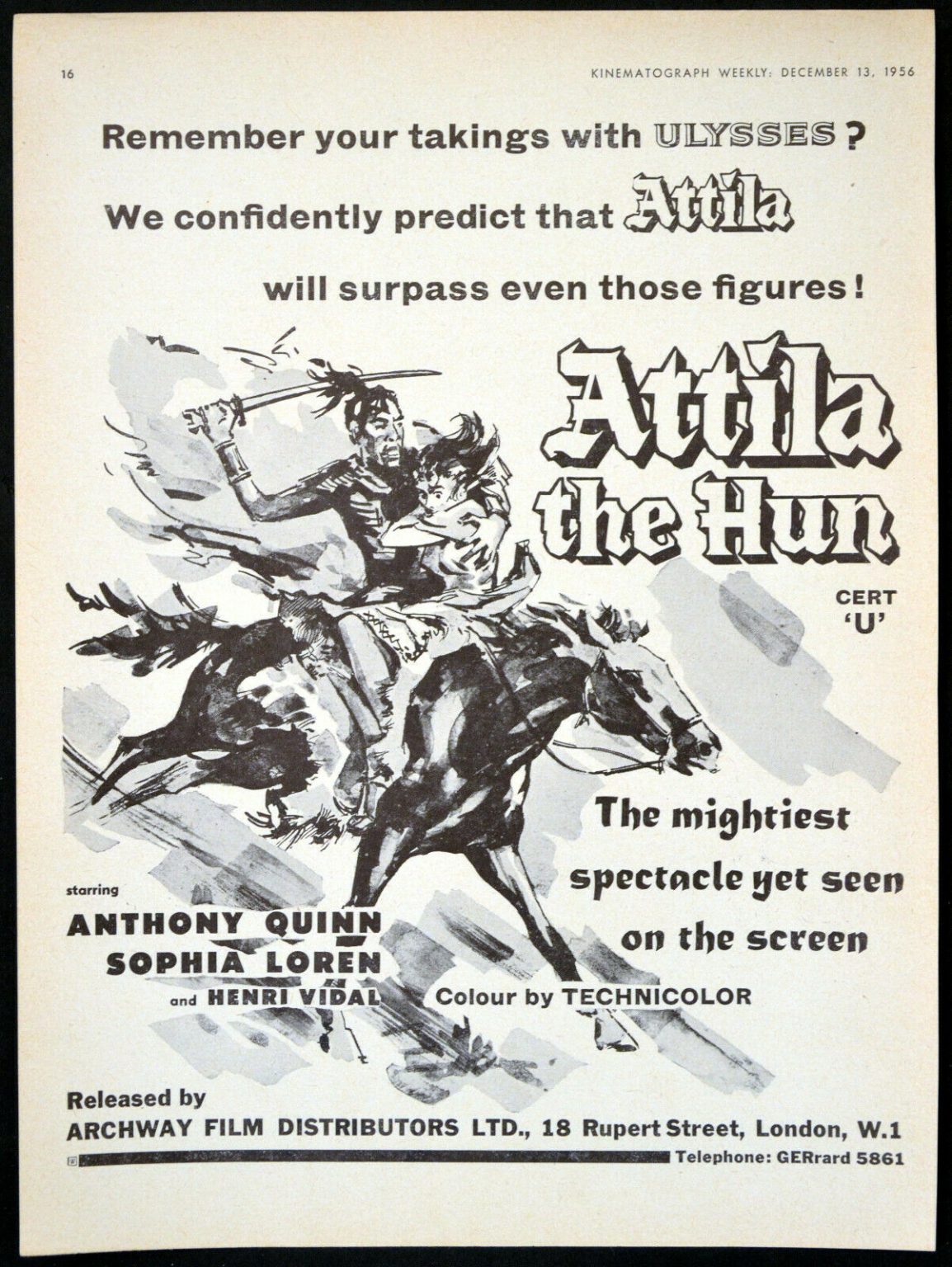 ATTILA THE HUN | Rare Film Posters