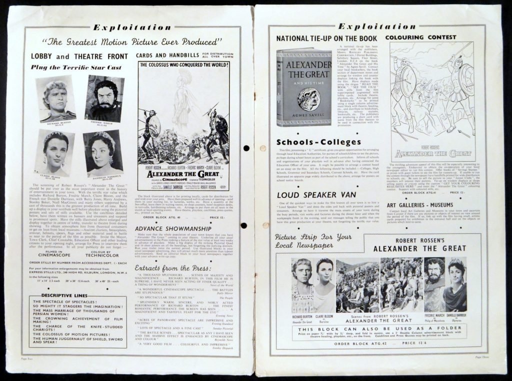 ALEXANDER THE GREAT | Rare Film Posters