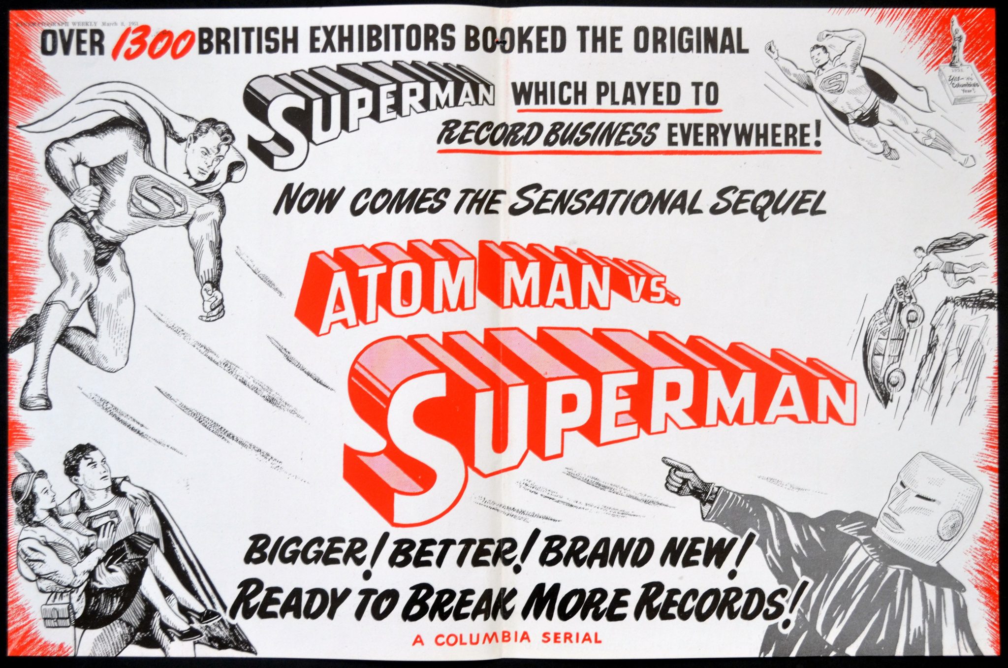 ATOM MAN VS. SUPERMAN | Rare Film Posters