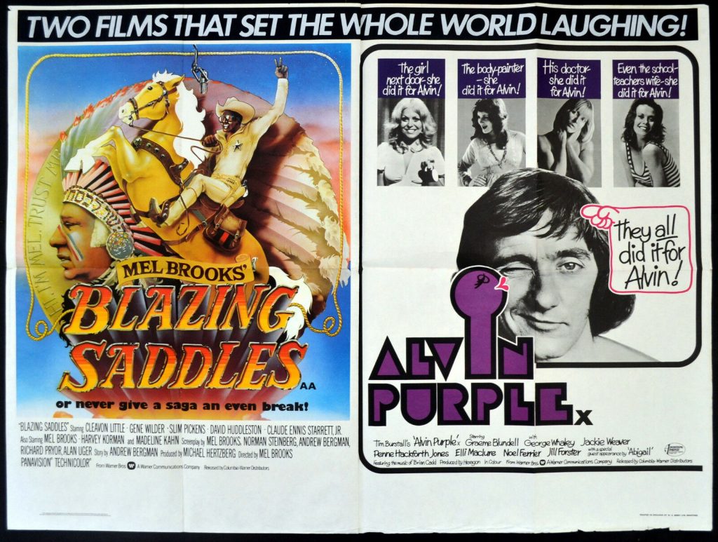 BLAZING SADDLES + ALVIN PURPLE | Rare Film Posters