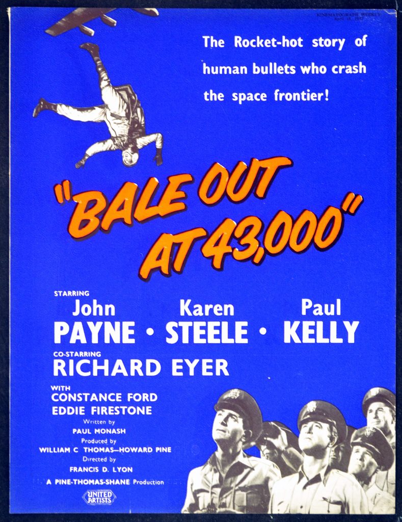 BALE OUT AT 43,000 | Rare Film Posters