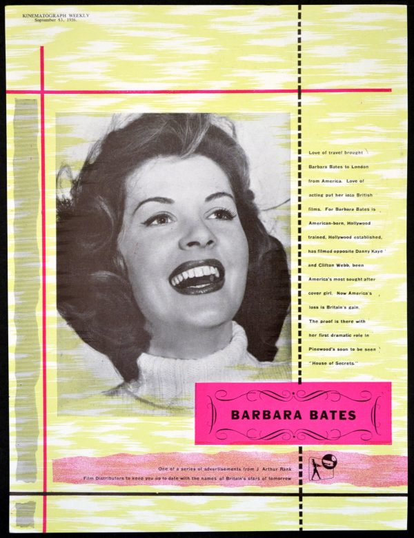 BARBARA BATES | Rare Film Posters