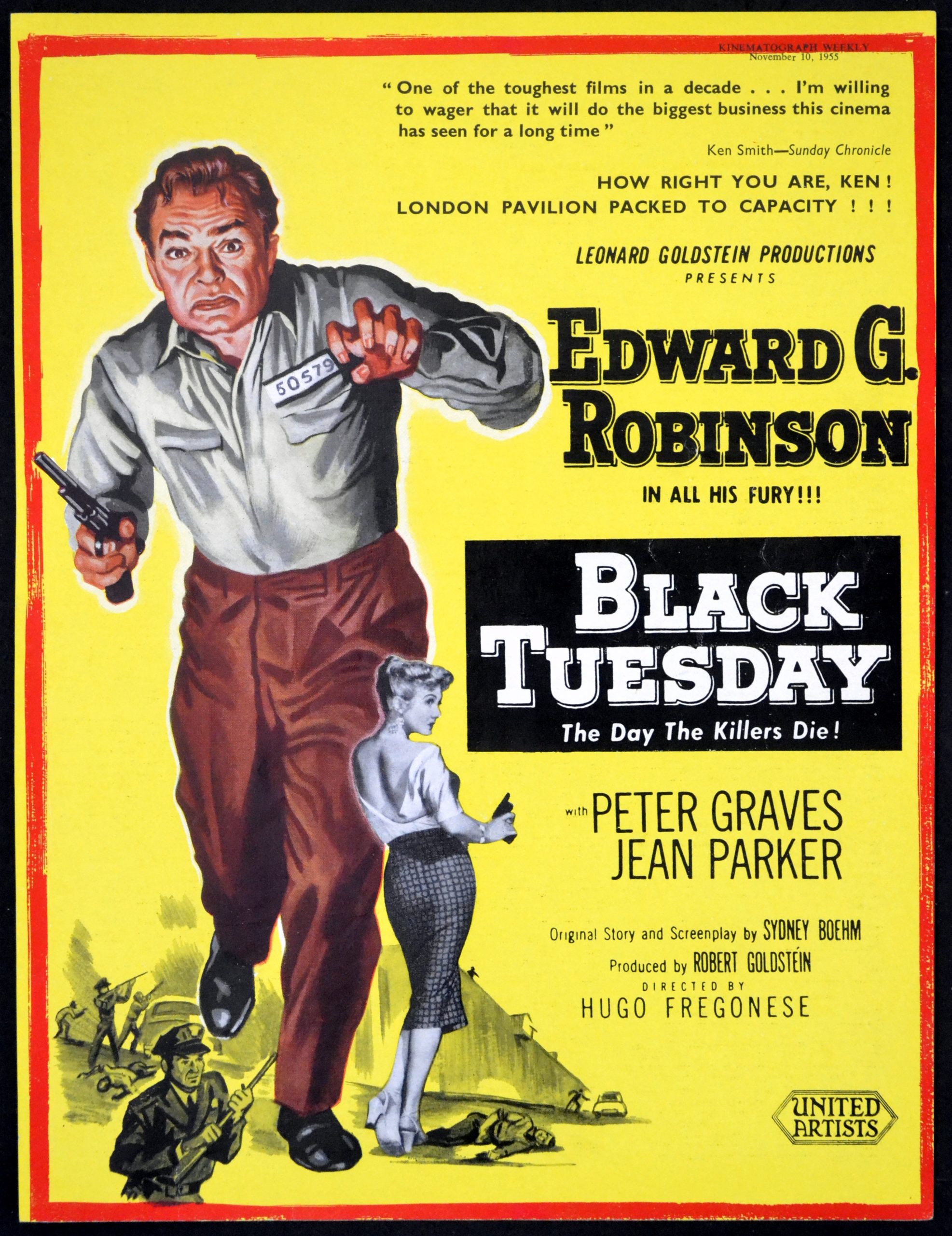 BLACK TUESDAY Rare Film Posters BLACK TUESDAY Rare Film Posters