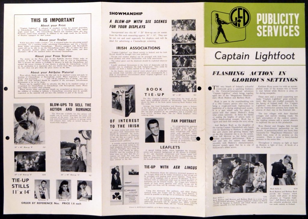 CAPTAIN LIGHTFOOT | Rare Film Posters