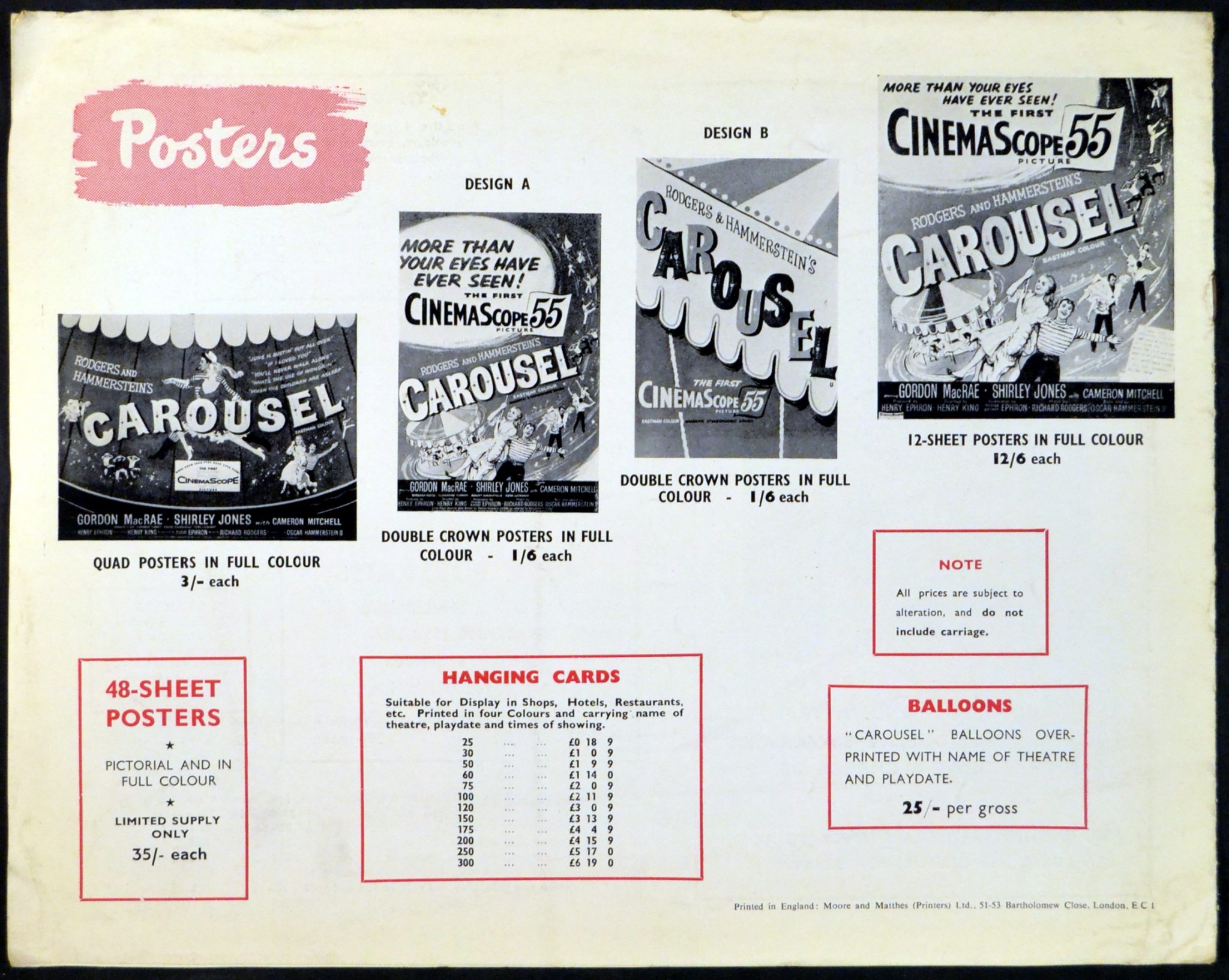 CAROUSEL | Rare Film Posters