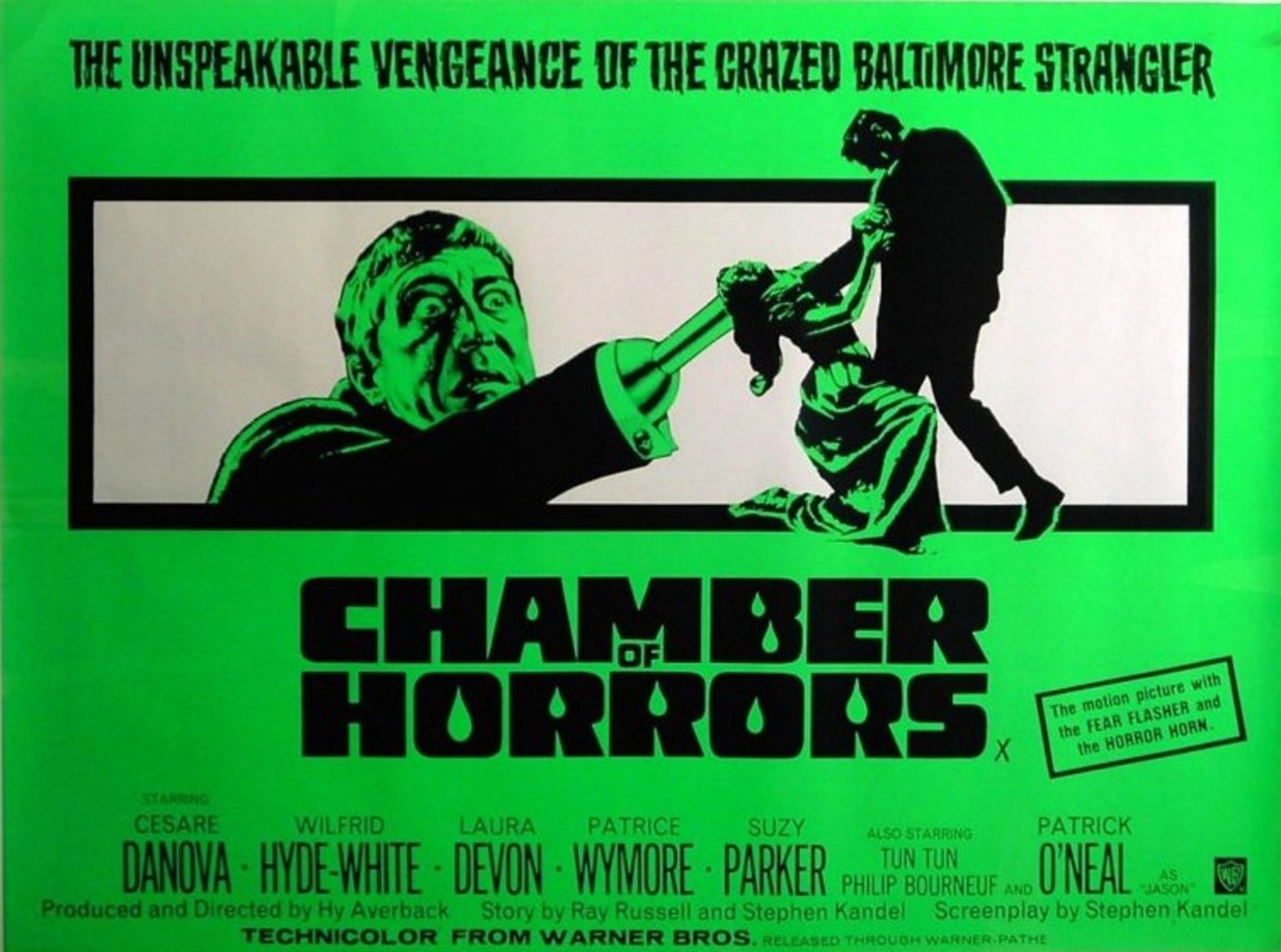 CHAMBER OF HORRORS | British 30 inch x 40 inch Quad Film Poster