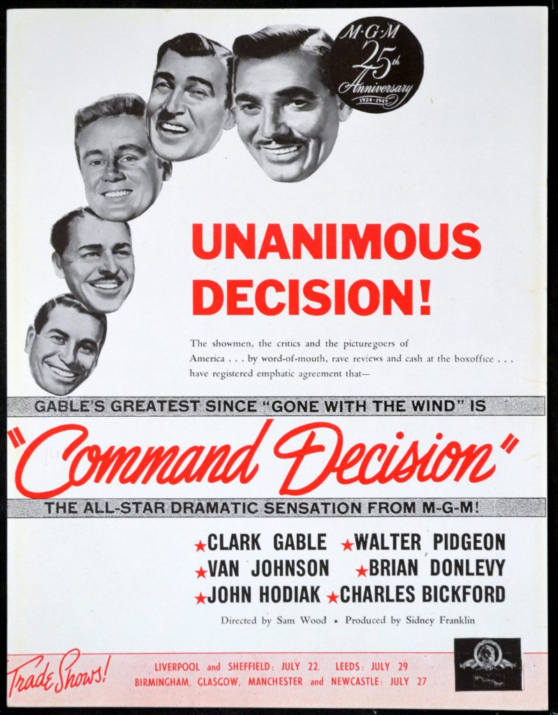 COMMAND DECISION + THE BARKLEYS OF BROADWAY | Rare Film Posters