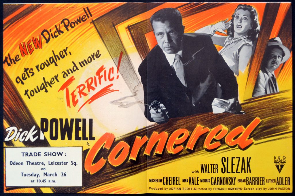 CORNERED | Rare Film Posters