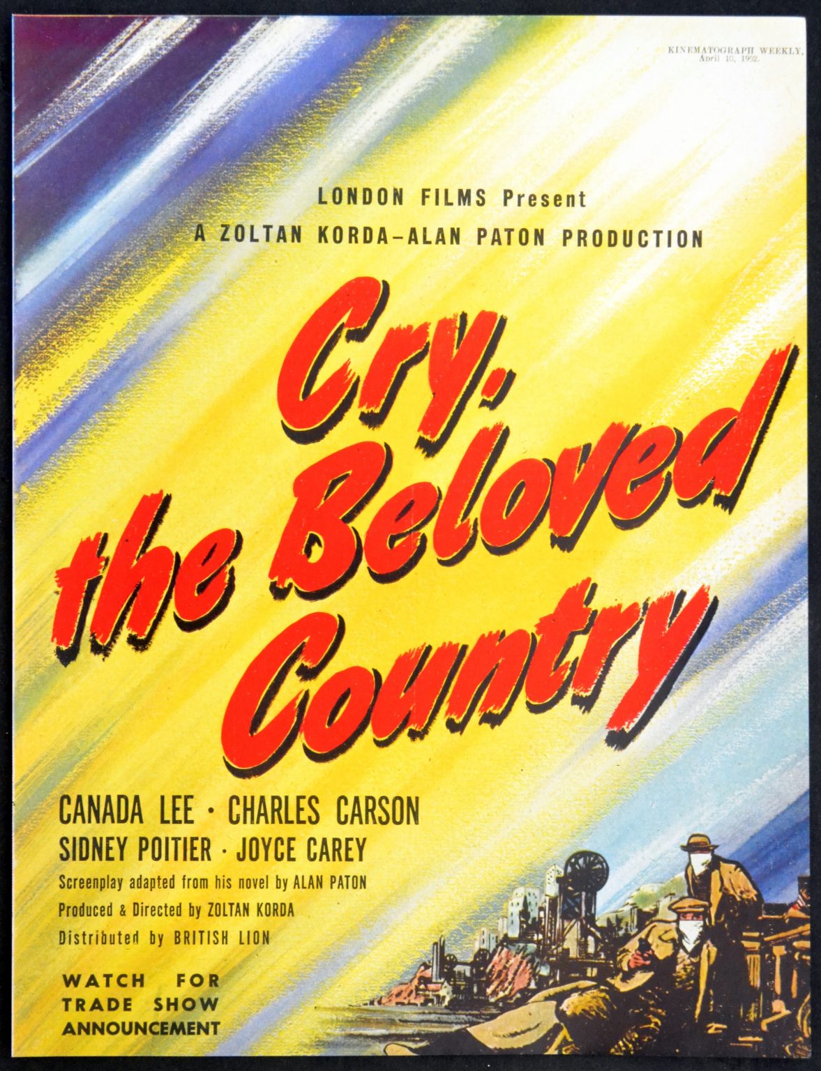 CRY, THE BELOVED COUNTRY | Rare Film Posters