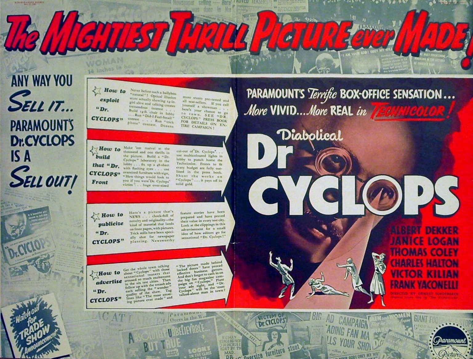DR CYCLOPS | British 17 inch x 22 inch Trade Advertisement