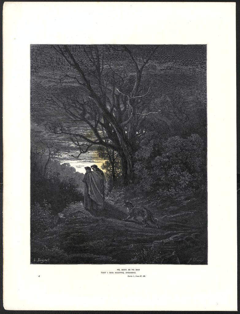 DANTE TURNING FROM THE SHE-WOLF | Rare Film Posters