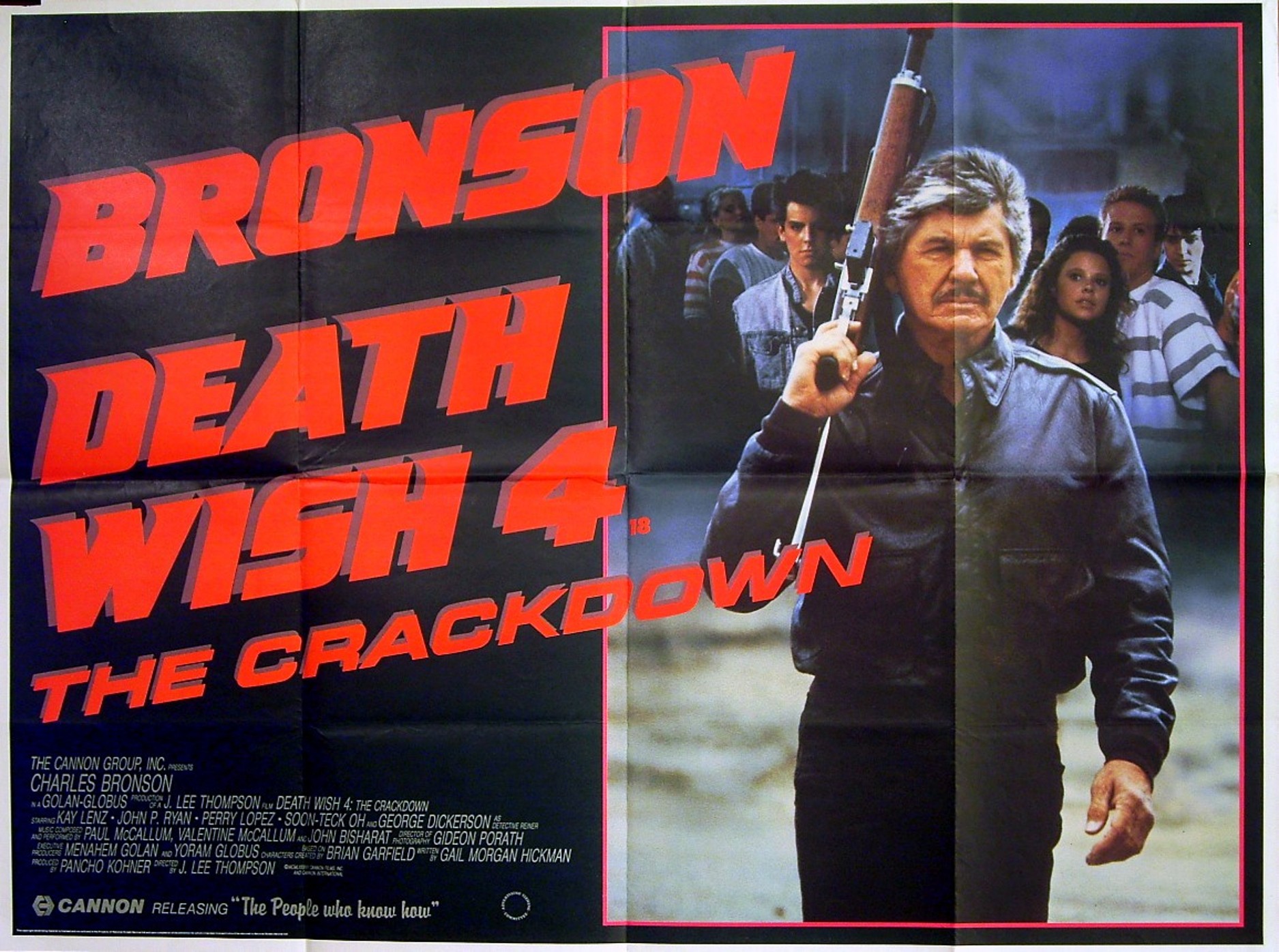 DEATH WISH 4 THE CRACKDOWN Rare Film Posters