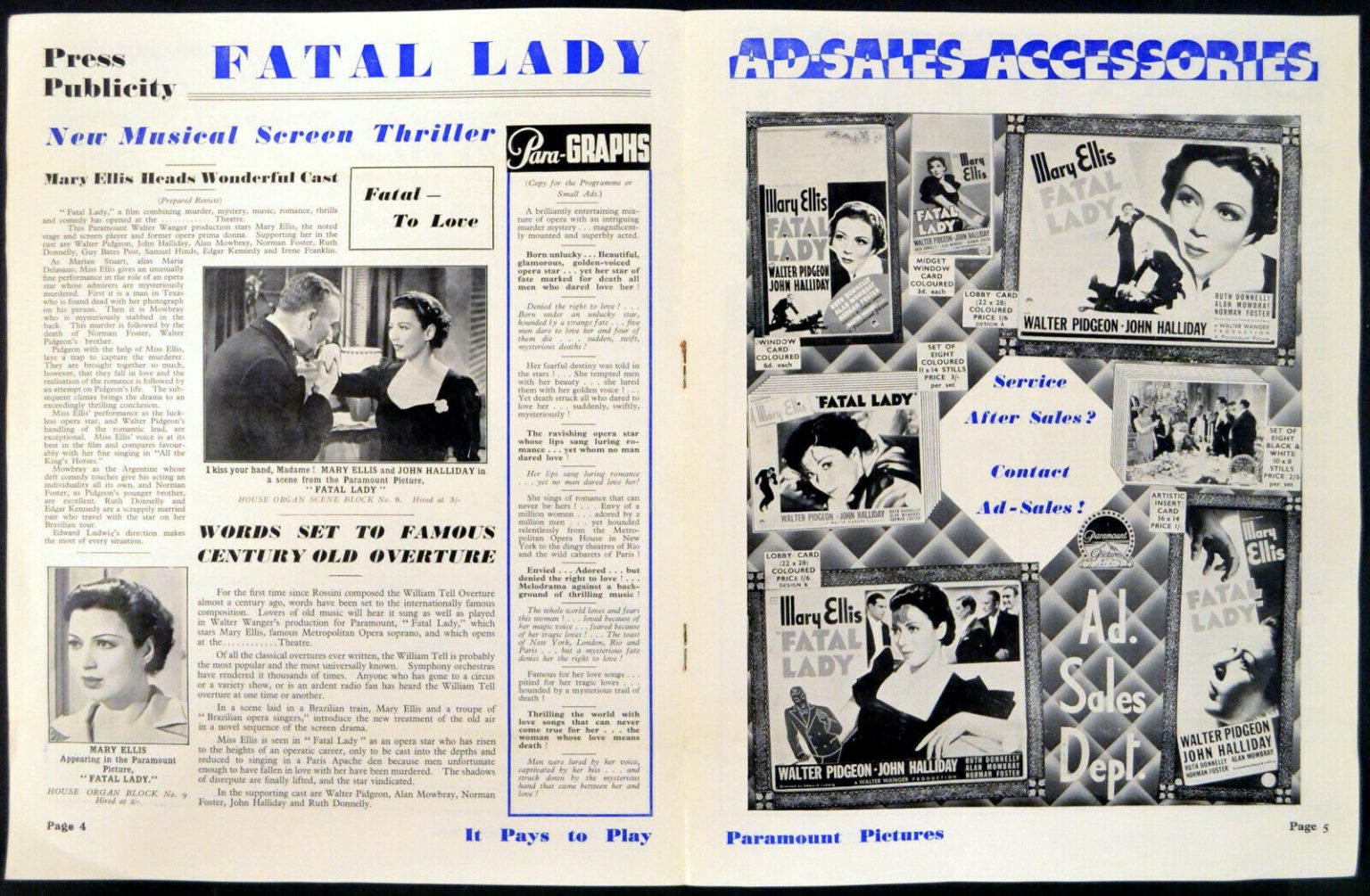 FATAL LADY | Rare Film Posters