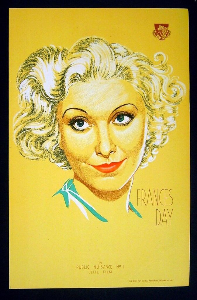 FRANCES DAY | Rare Film Posters