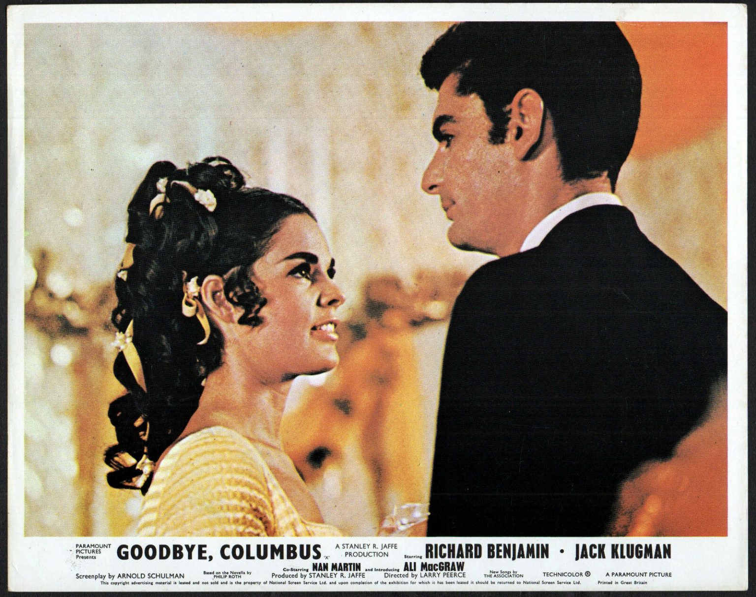 GOODBYE COLUMBUS | Rare Film Posters