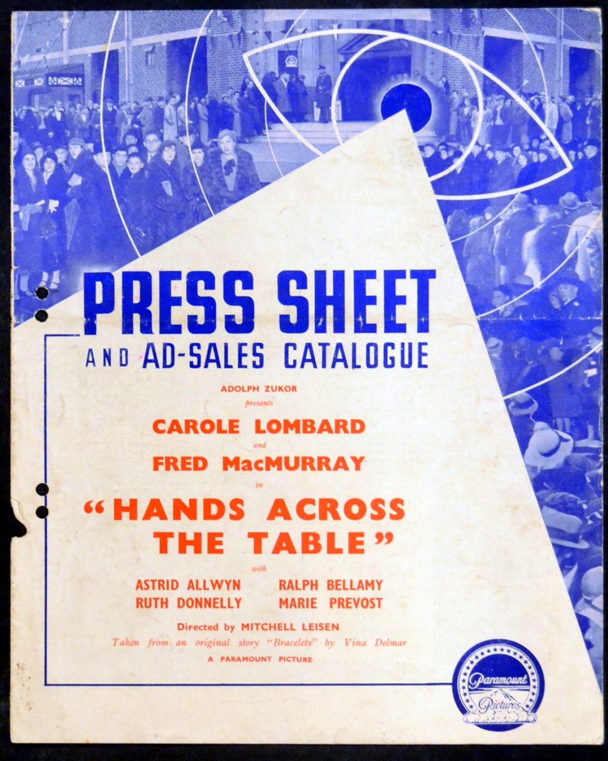 HANDS ACROSS THE TABLE | Rare Film Posters