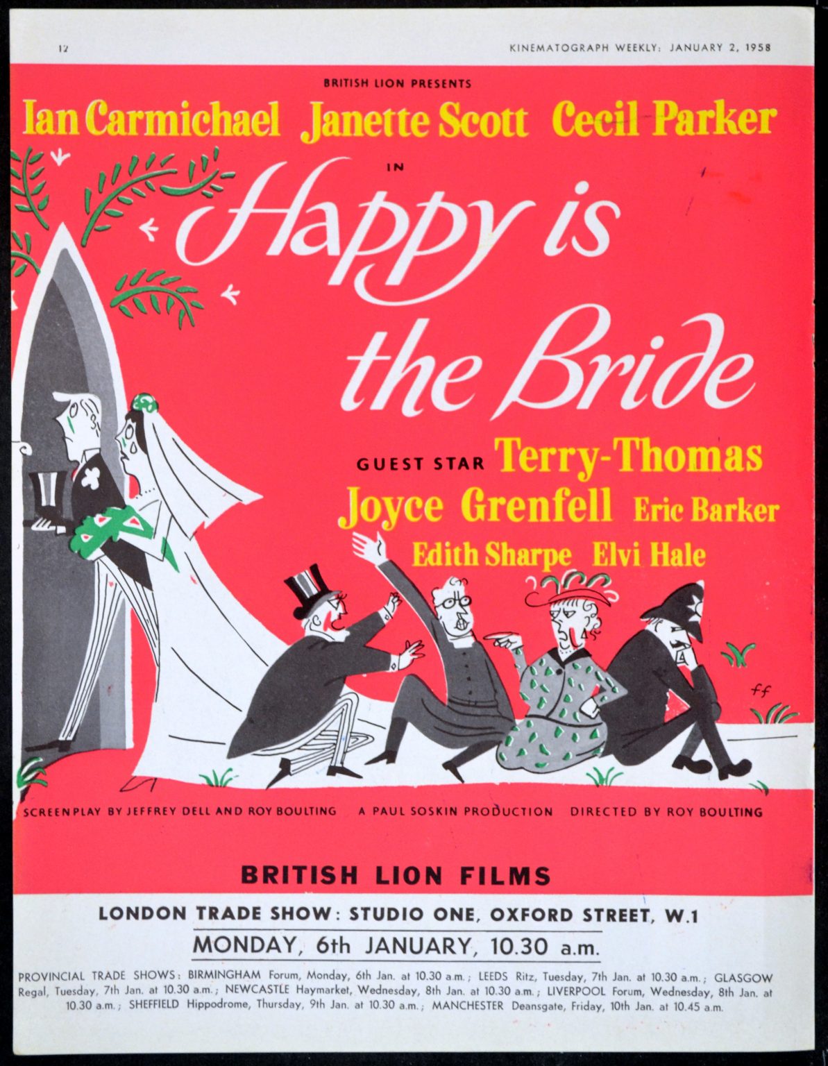HAPPY IS THE BRIDE | Rare Film Posters