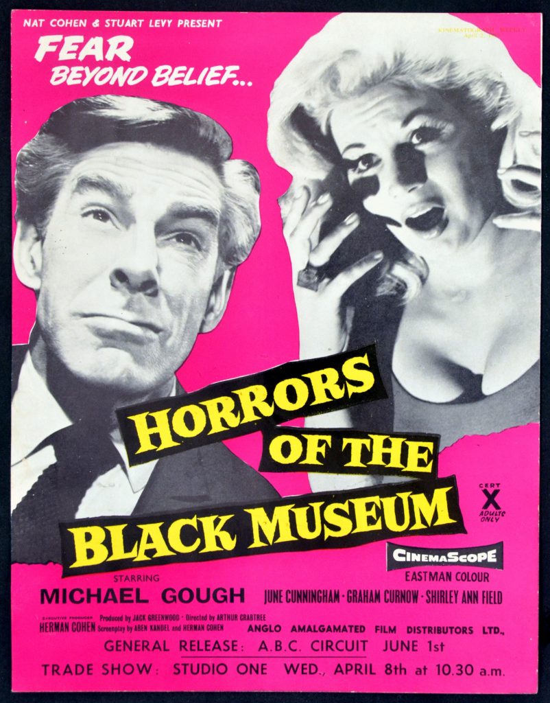 HORRORS OF THE BLACK MUSEUM | Rare Film Posters