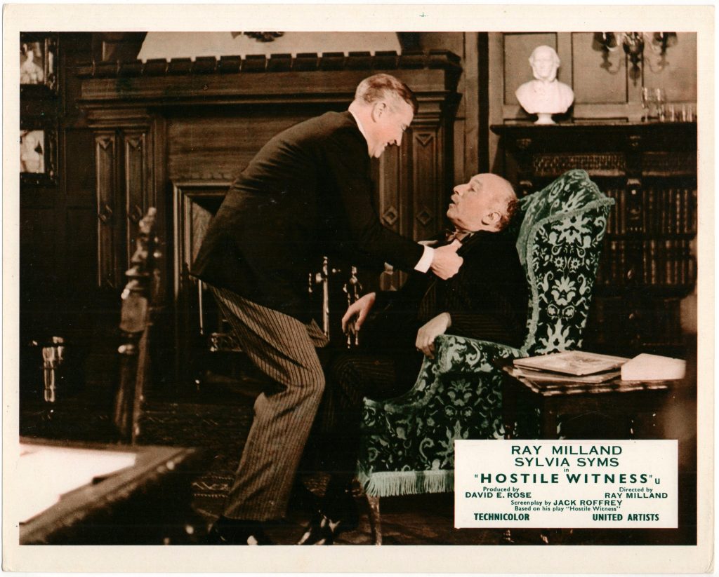 HOSTILE WITNESS | Rare Film Posters