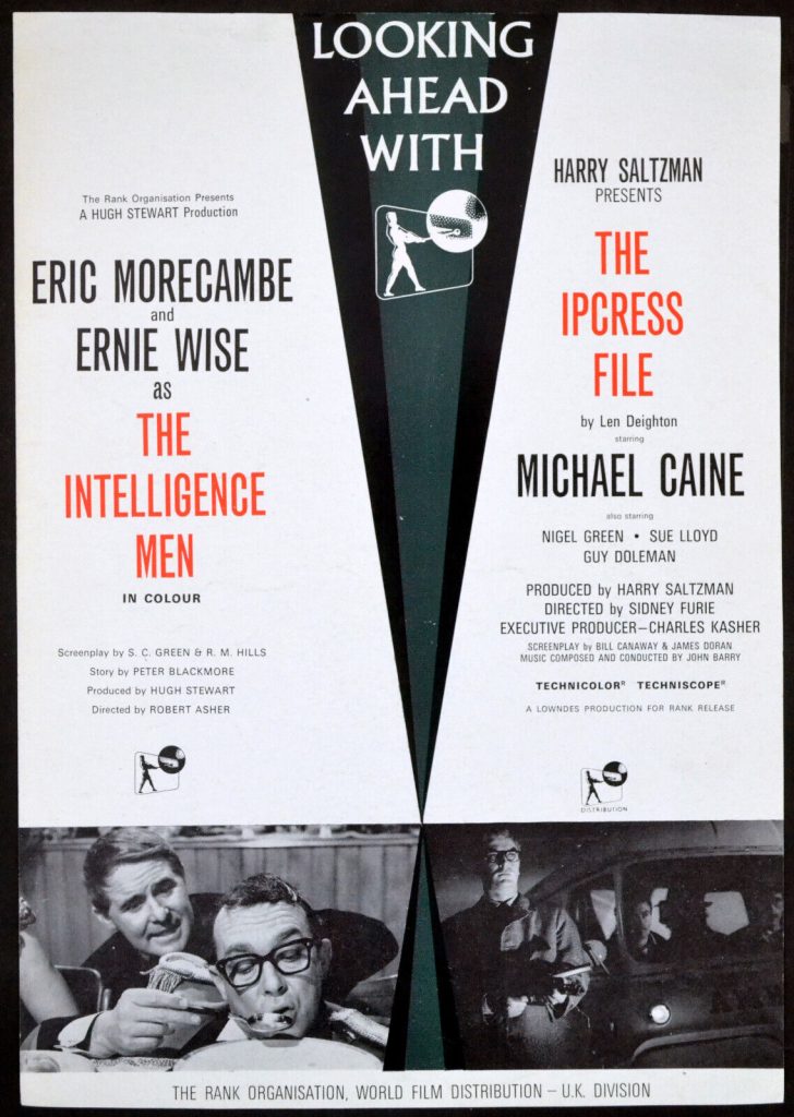 IPCRESS FILE + THE INTELLIGENCE MEN | Rare Film Posters