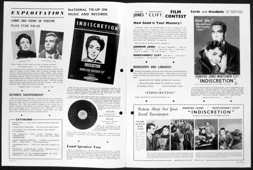 INDISCRETION | Rare Film Posters