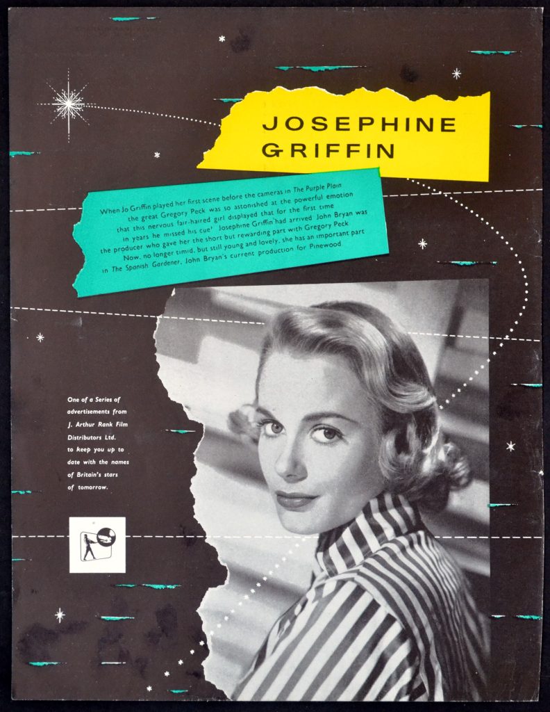 JOSEPHINE GRIFFIN | Rare Film Posters