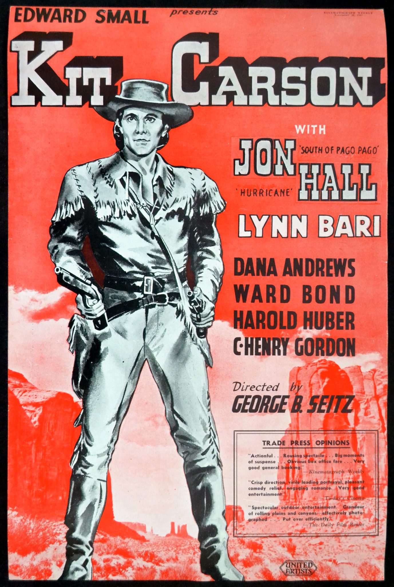 KIT CARSON | Rare Film Posters