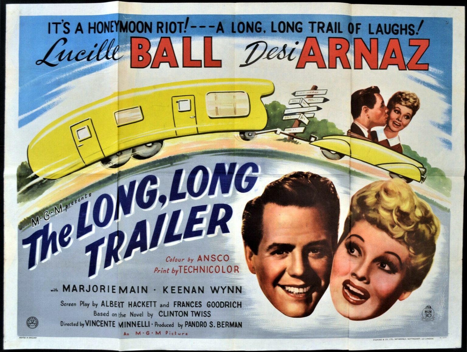 LONG, LONG TRAILER | British 30 inch x 40 inch Quad Poster