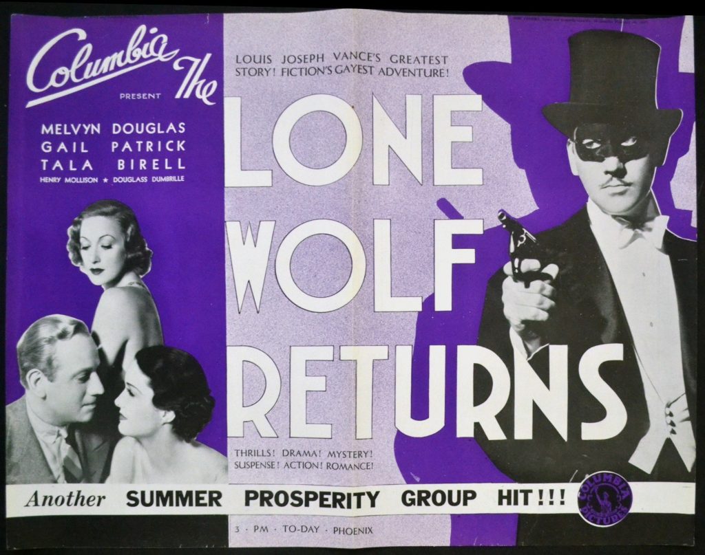 LONE WOLF RETURNS | Rare Film Posters