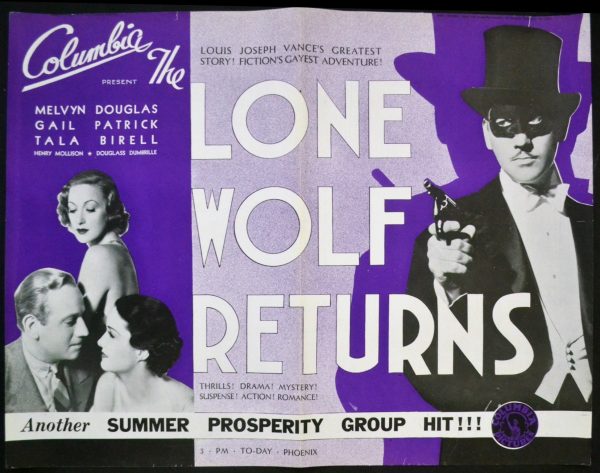 LONE WOLF RETURNS | Rare Film Posters