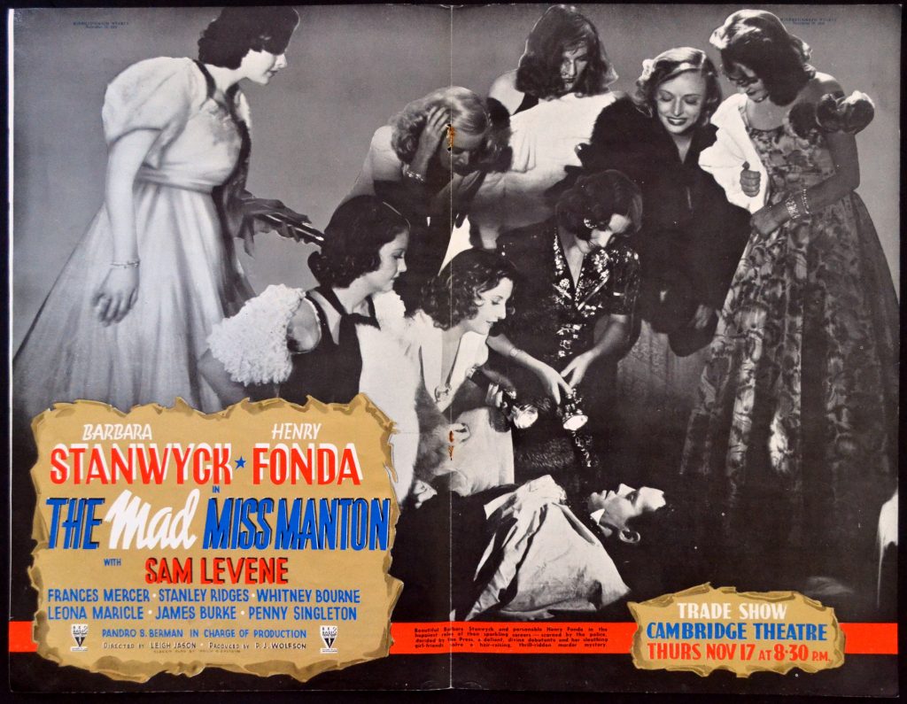 MAD MISS MANTON | Rare Film Posters