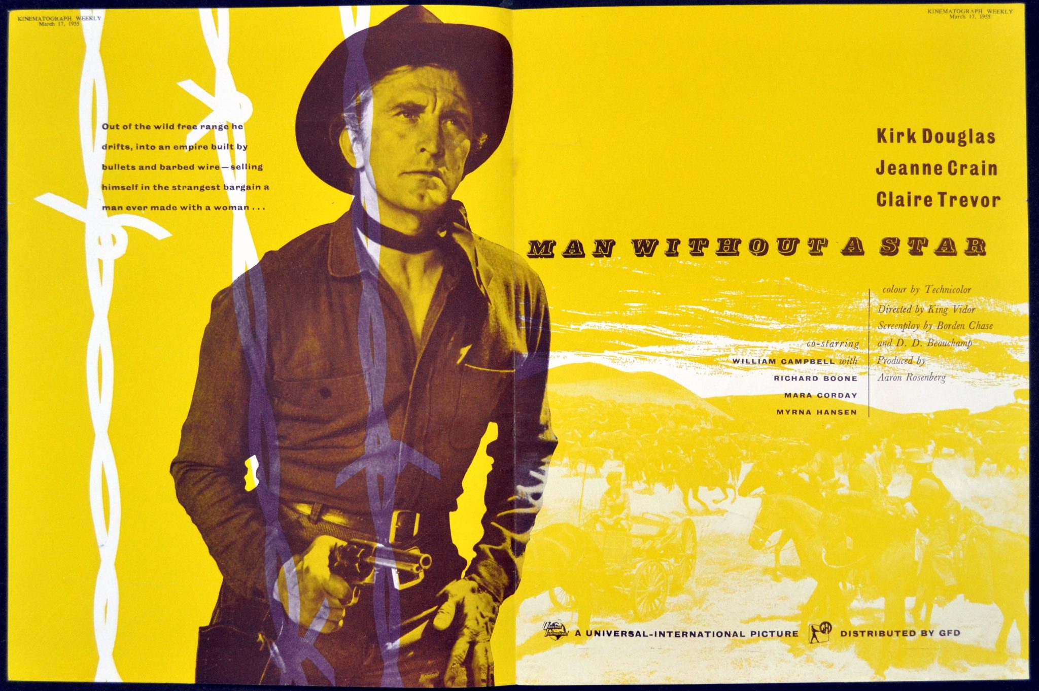 MAN WITHOUT A STAR | Rare Film Posters