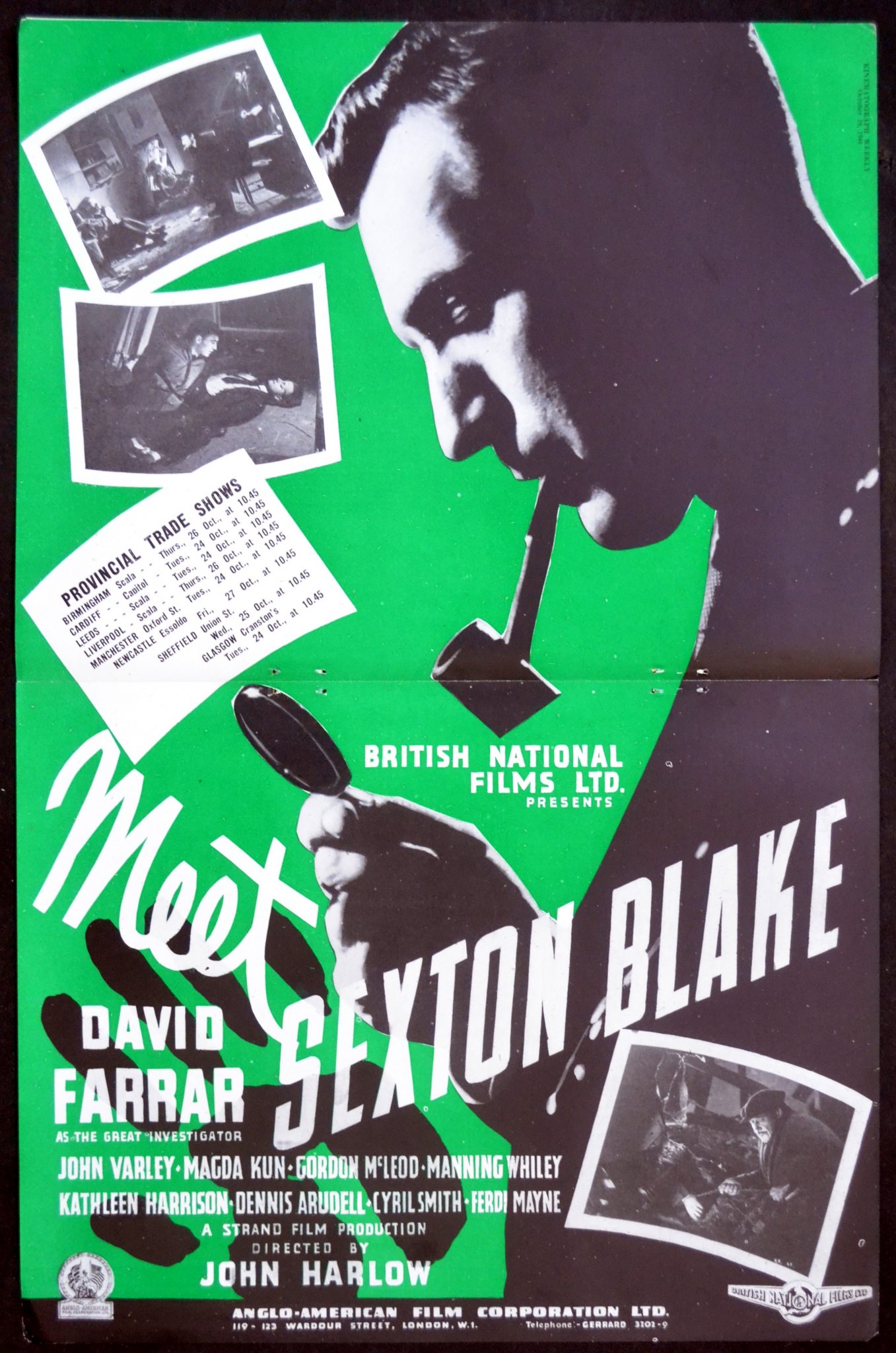 MEET SEXTON BLAKE | Rare Film Posters
