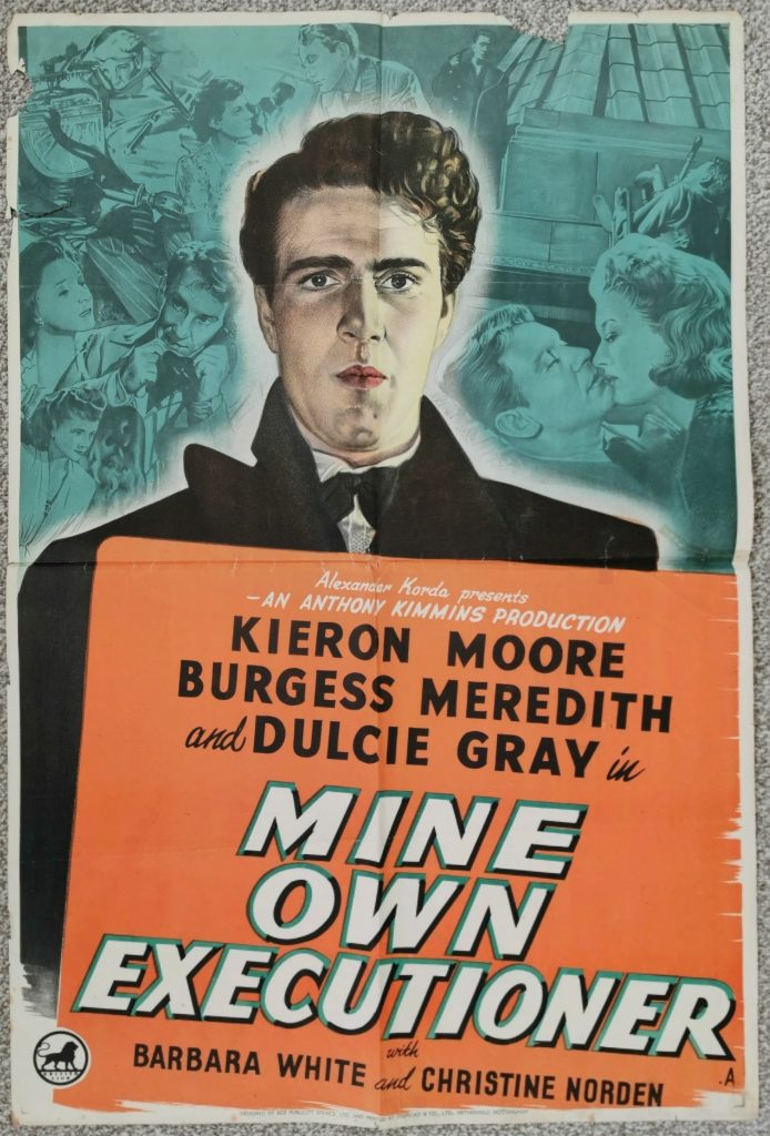 MINE OWN EXECUTIONER | Rare Film Posters