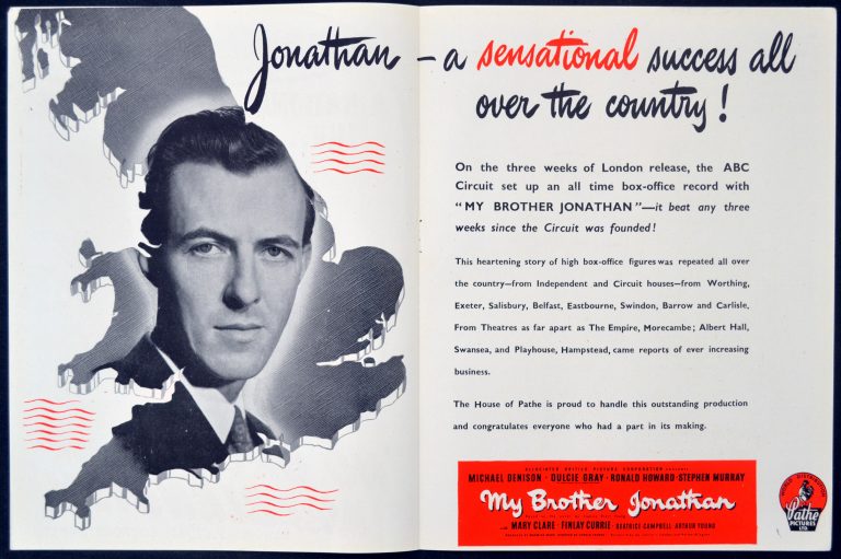 MY BROTHER JONATHAN | Rare Film Posters