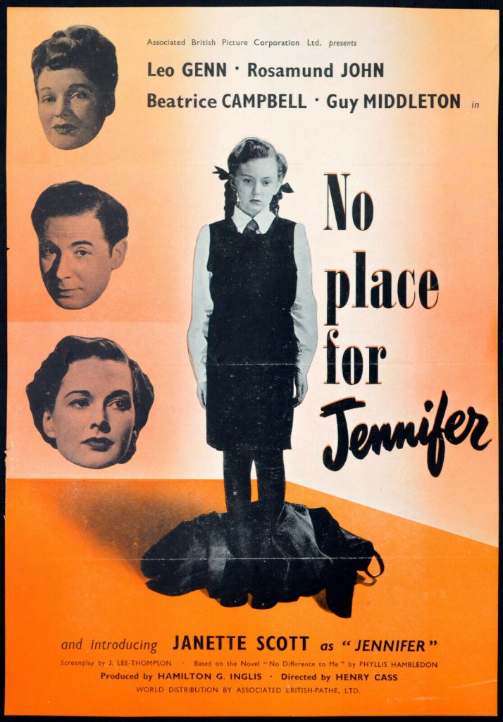 NO PLACE FOR JENNIFER | Rare Film Posters