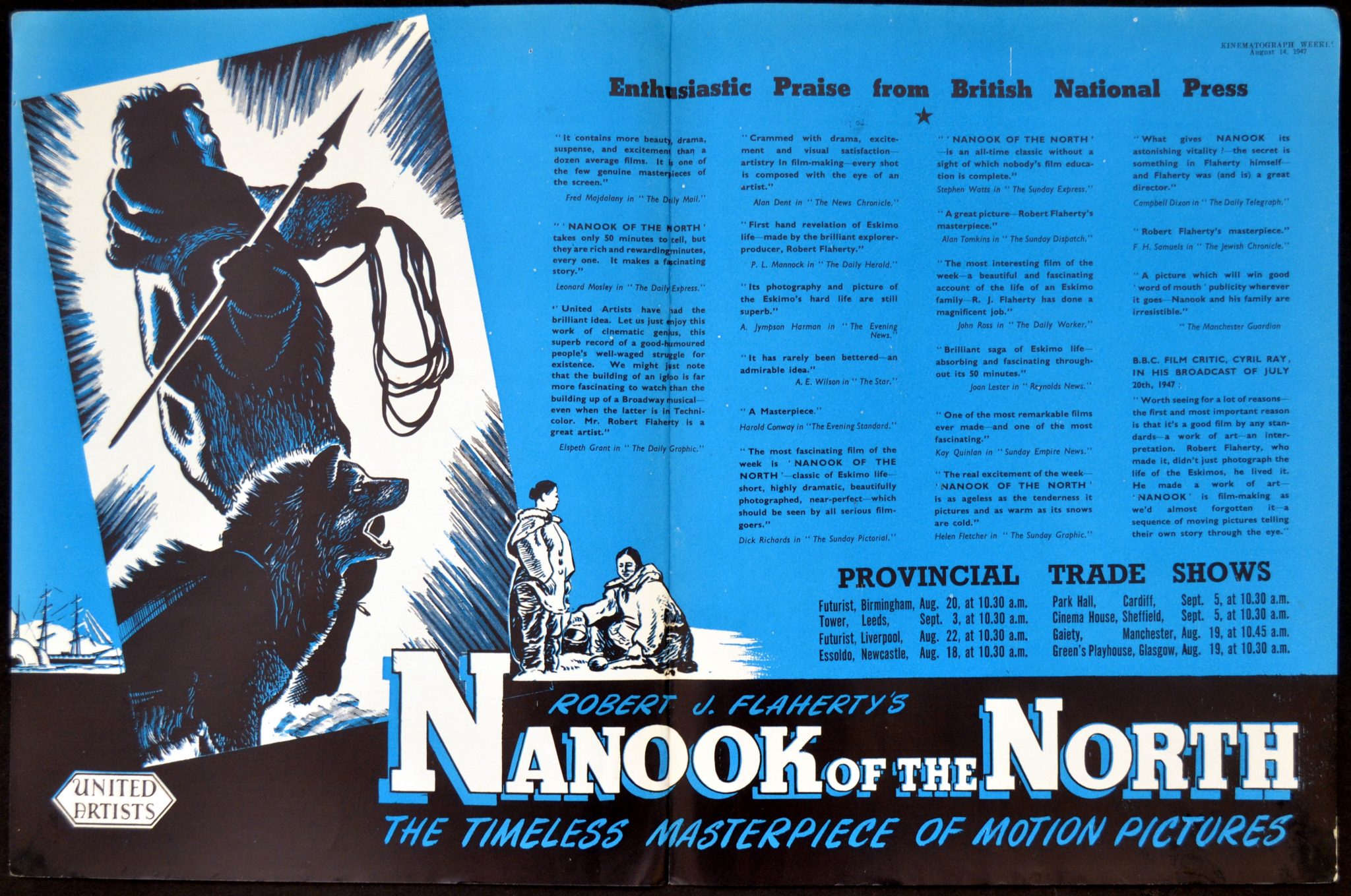 NANOOK OF THE NORTH | Rare Film Posters