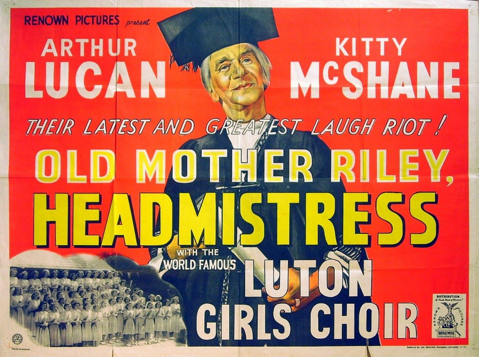 OLD MOTHER RILEY HEADMISTRESS British Quad Poster old-mother-riley-headmistress-british-quad-poster