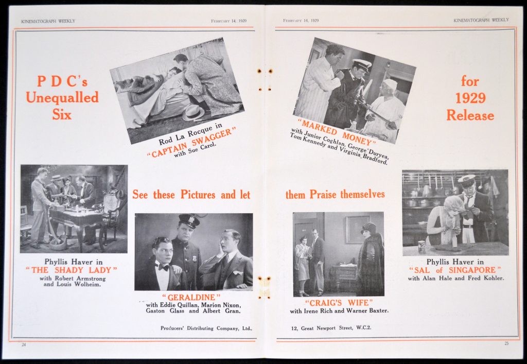 PDC’S UNEQUALLED SIX | Rare Film Posters