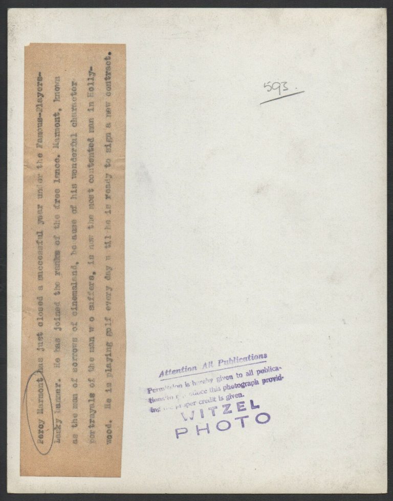 PERCY MARMONT | Rare Film Posters