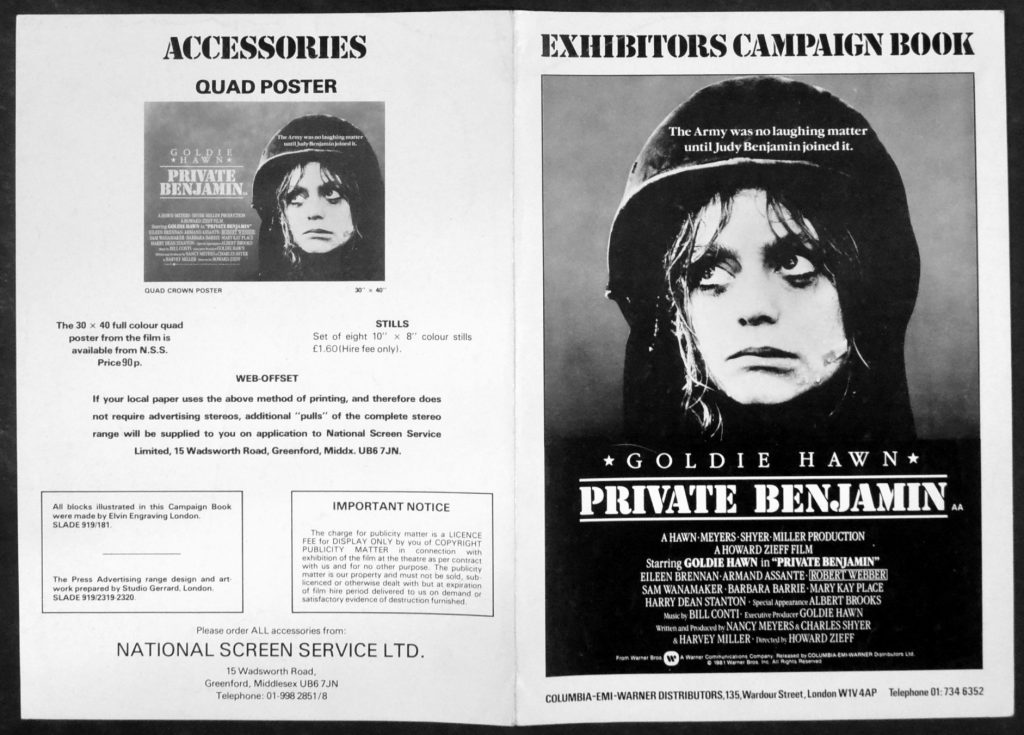 PRIVATE BENJAMIN | Rare Film Posters