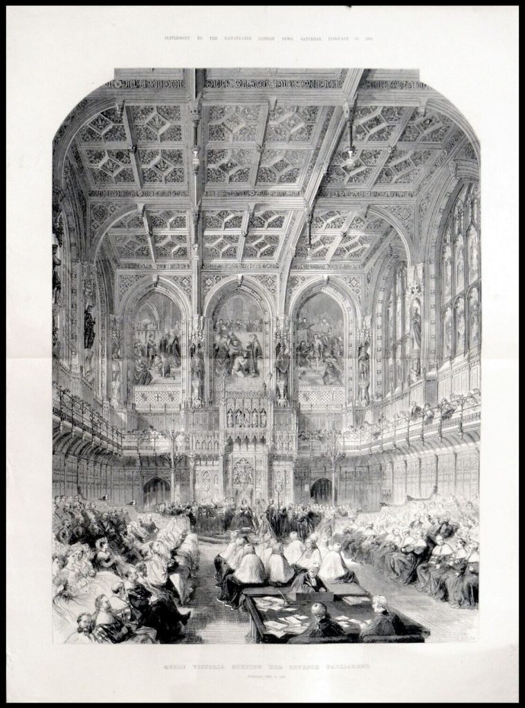 QUEEN VICTORIA OPENS HER SEVENTH PARLIAMENT | Rare Film Posters