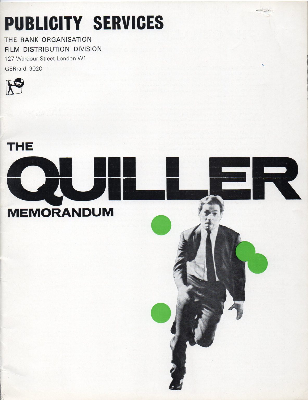 QUILLER MEMORANDUM | Rare Film Posters