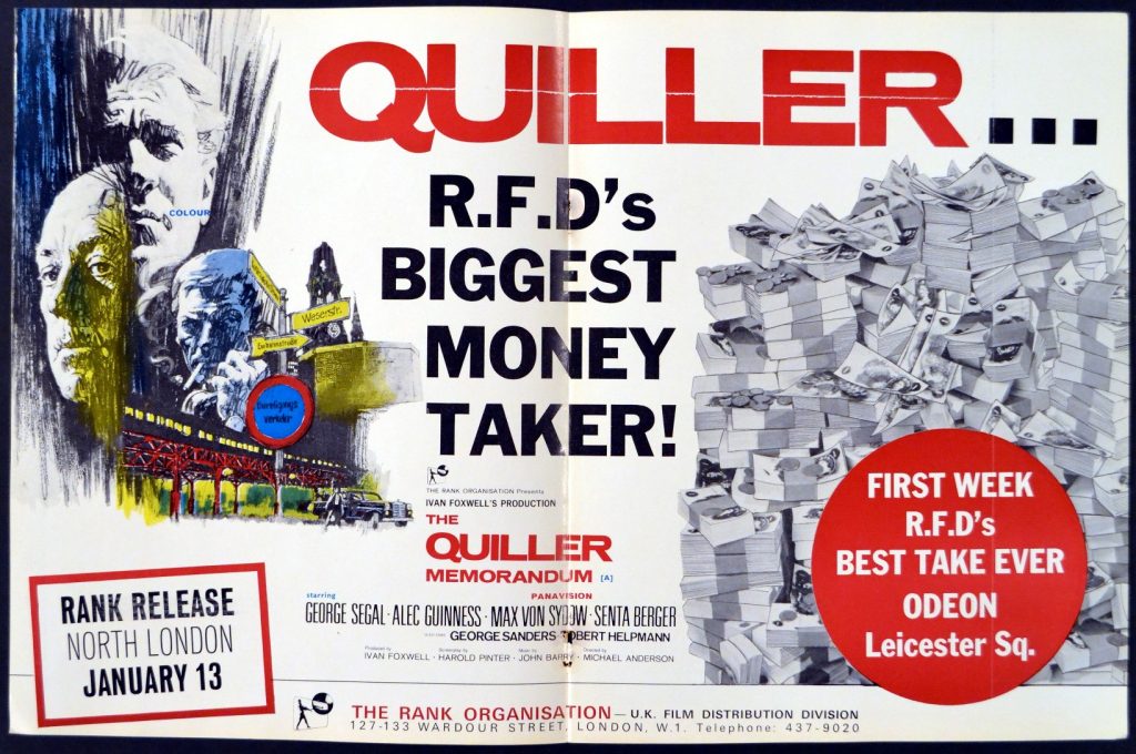 QUILLER MEMORANDUM | Rare Film Posters
