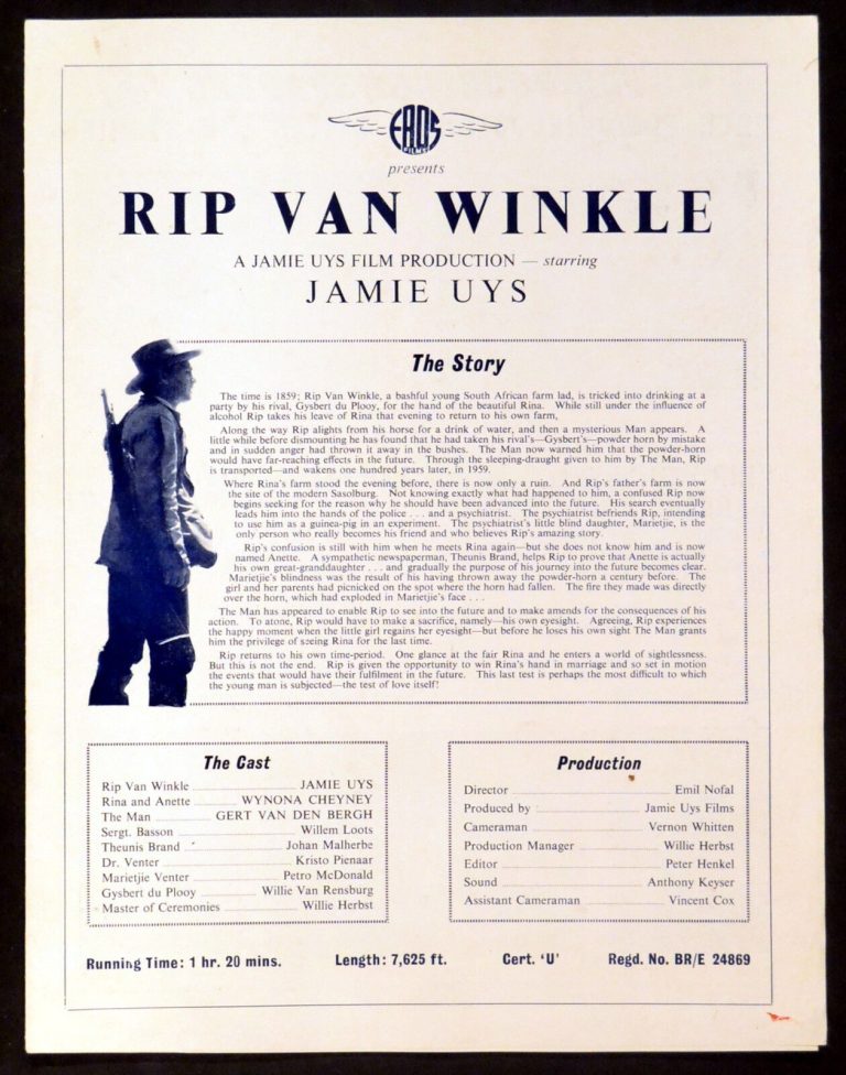 RIP VAN WINKLE | Rare Film Posters