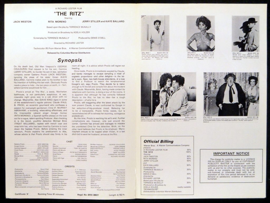 RITZ | Rare Film Posters