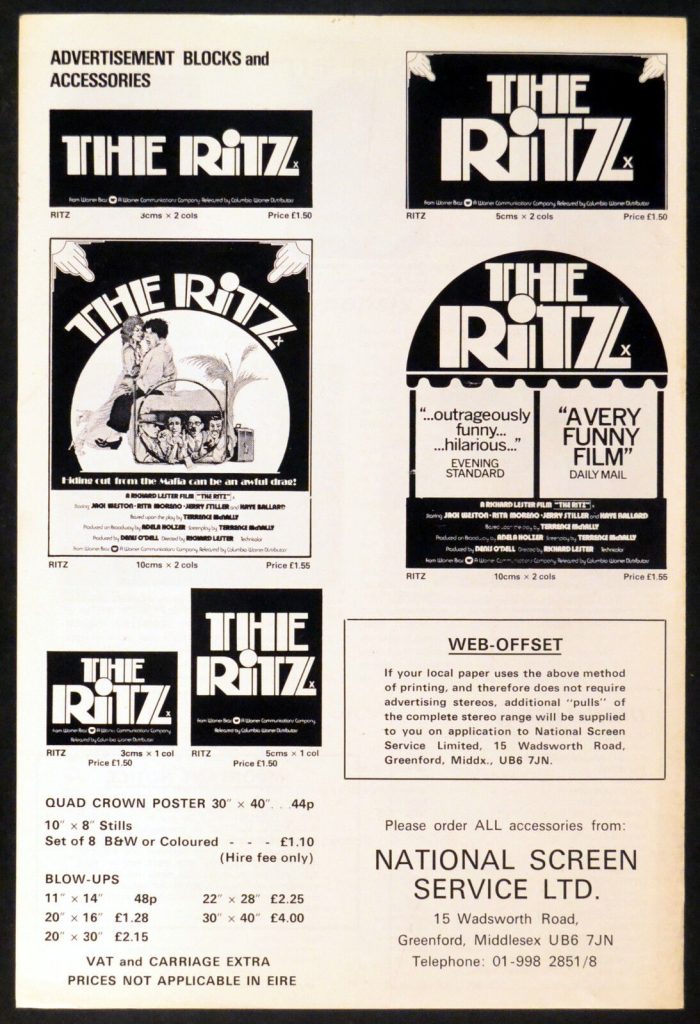 RITZ | Rare Film Posters