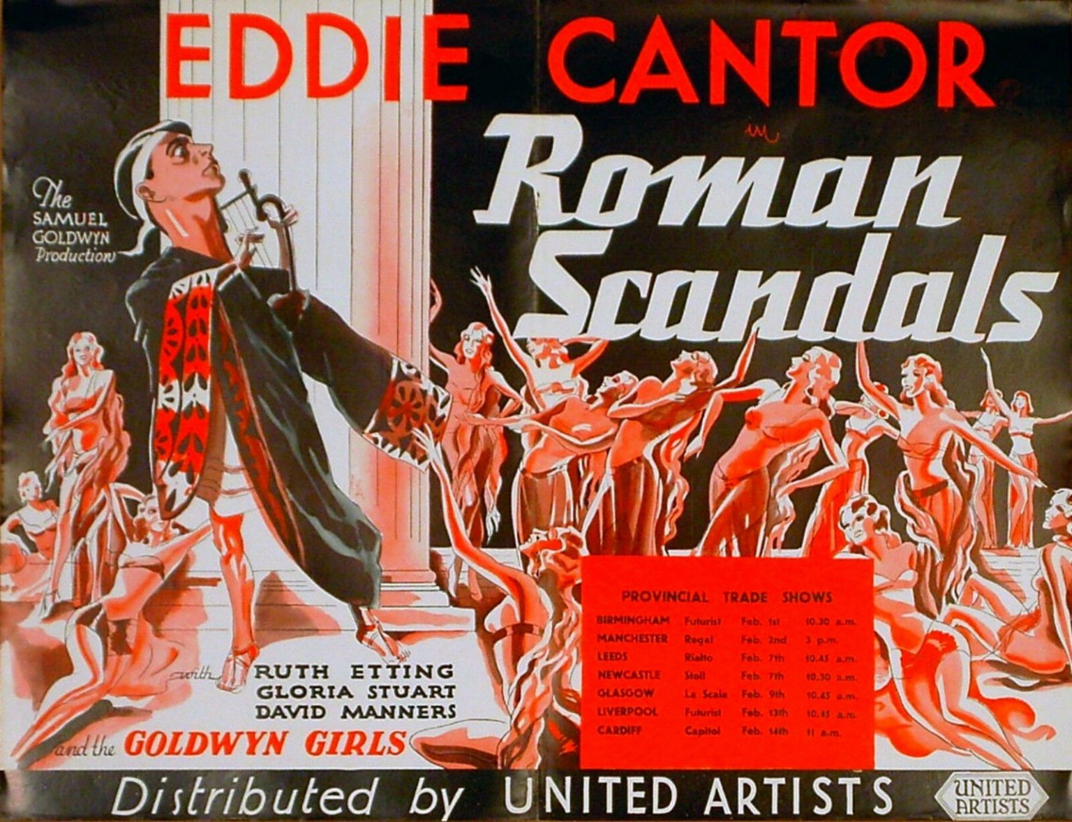 ROMAN SCANDALS | British 17 inch x 22 inch Trade Advertisement